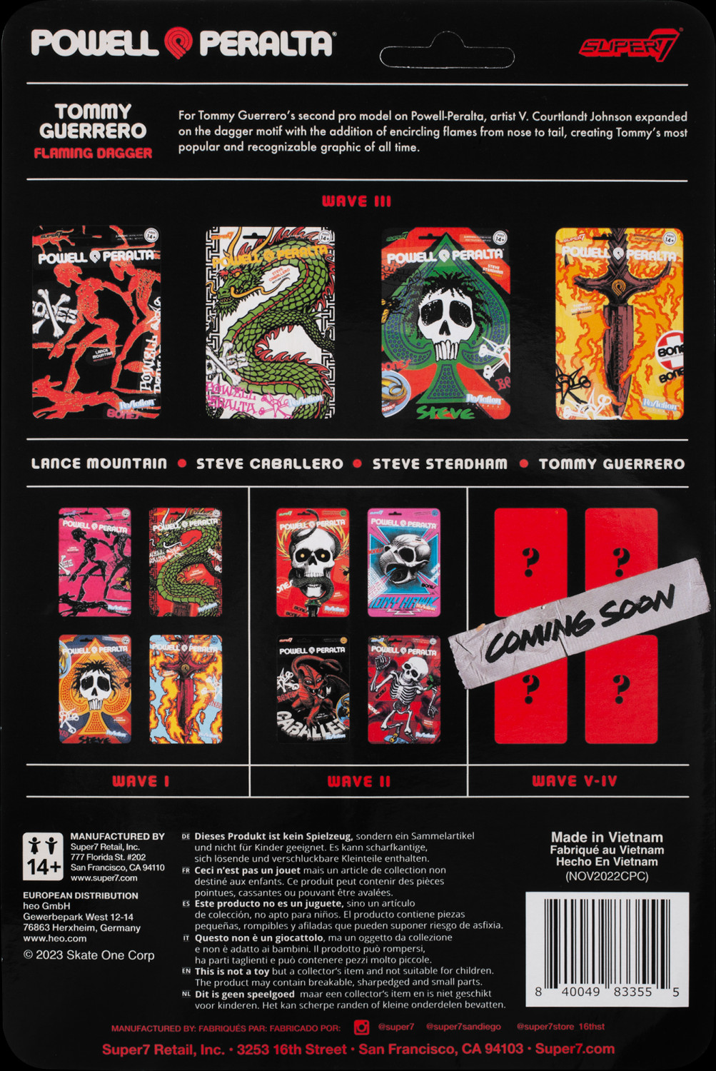 Powell Peralta Super 7 Collabo Action Figure Tommy Guerrero Wave 3 ...