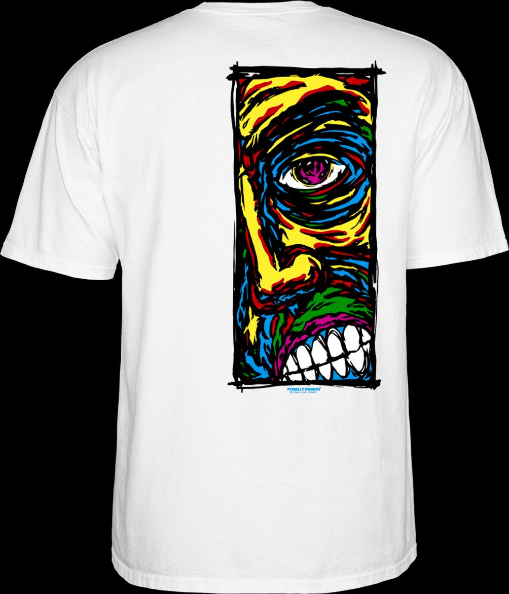Powell Peralta Lance Conklin Face T-Shirt White Photo #3 - Photo ...