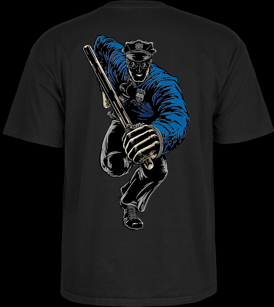 Powell Peralta Chris Senn Police T-Shirt Black Photo #3 - Photo Gallery ...