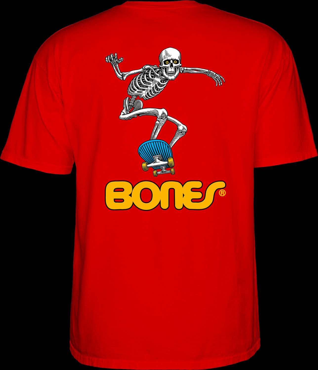 Powell Peralta Skateboard Skeleton 2 T-Shirt Red Photo #2 - Photo Gallery - Powell-Peralta®