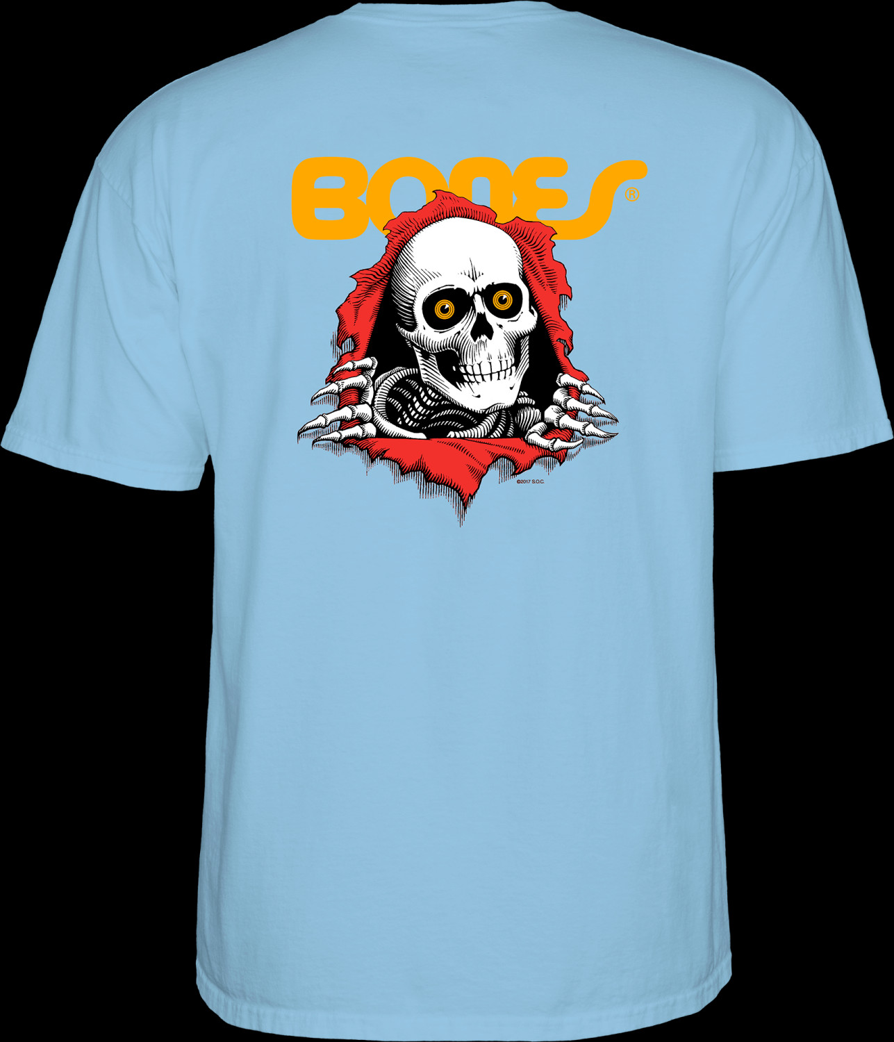 Powell Peralta Ripper T-shirt Powder Blue Photo #1 - Photo Gallery ...
