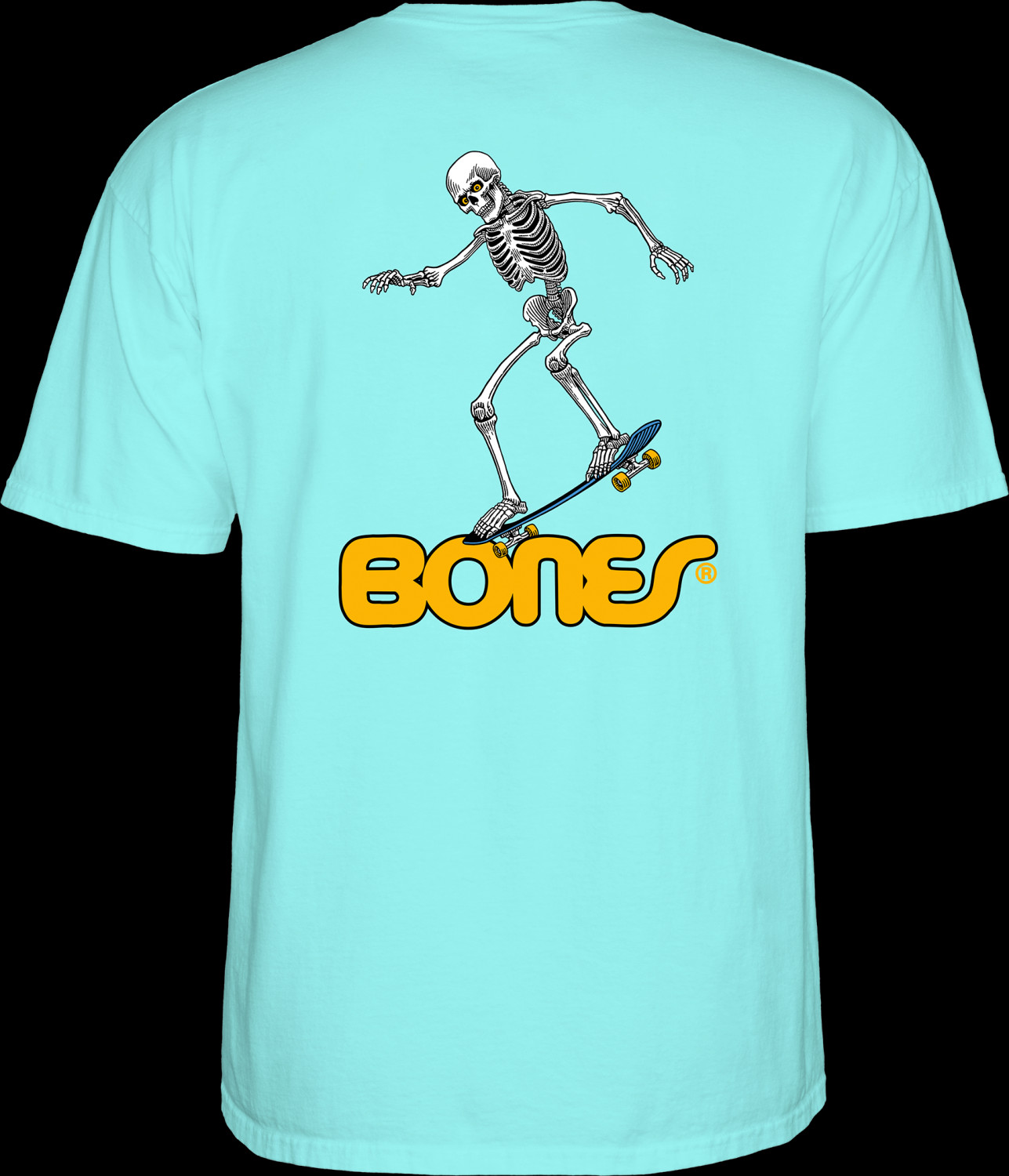 Powell Peralta Sk8board Skeleton '3' T-Shirt Celadon Photo #2 - Photo ...