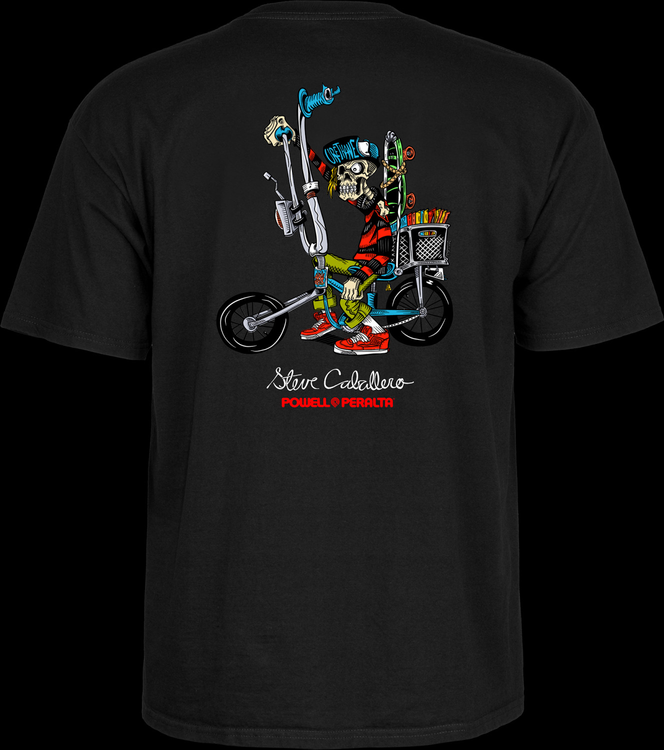 Powell Peralta Steve Caballero Chopper Bike T-Shirt Black Photo #1 ... Powell Peralta Steve Caballero Chopper Bike T-Shirt Black Photo #1 ...
