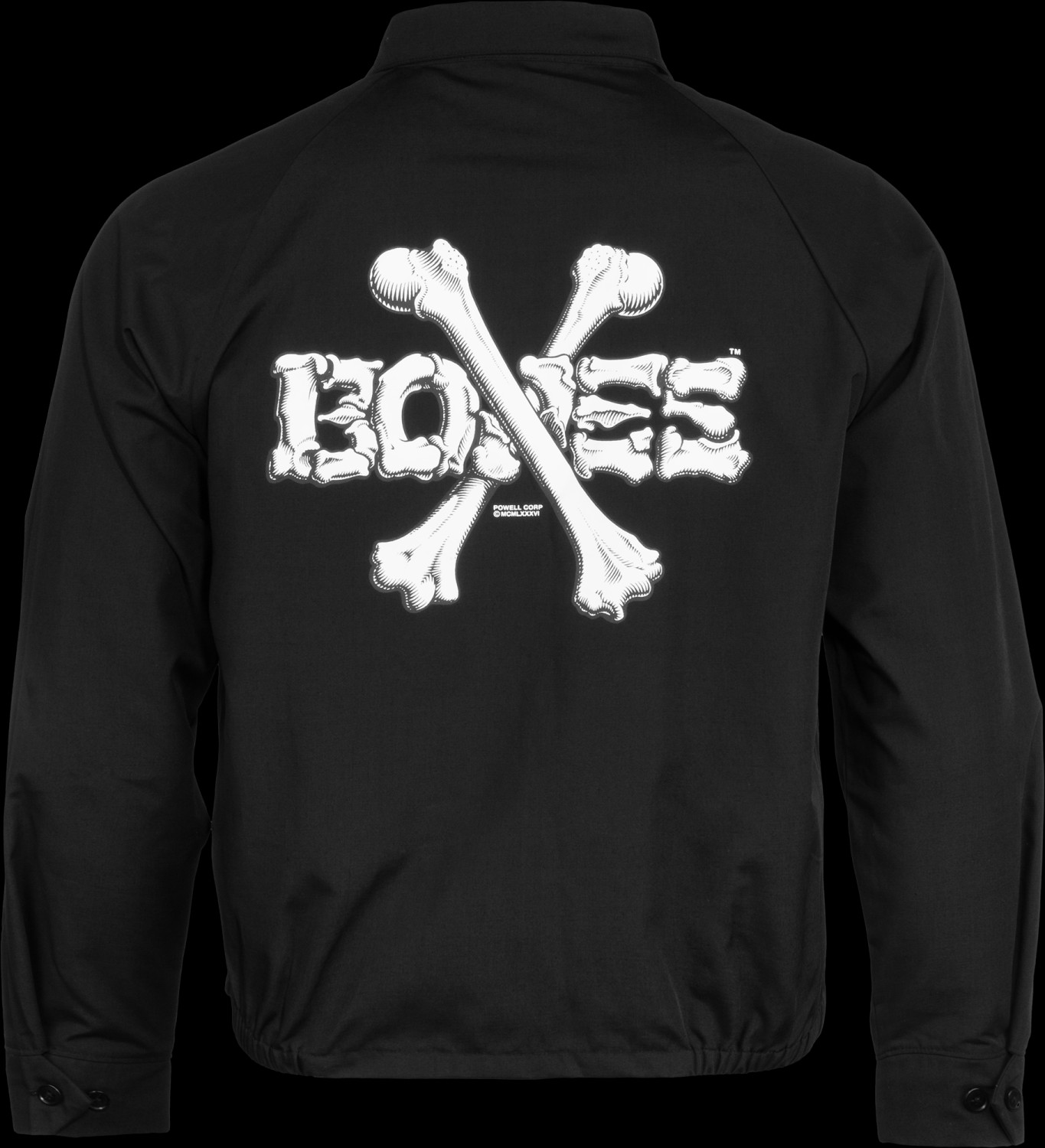 Powell Peralta Cross Bones Jacket Black Photo #1 - Photo Gallery ...