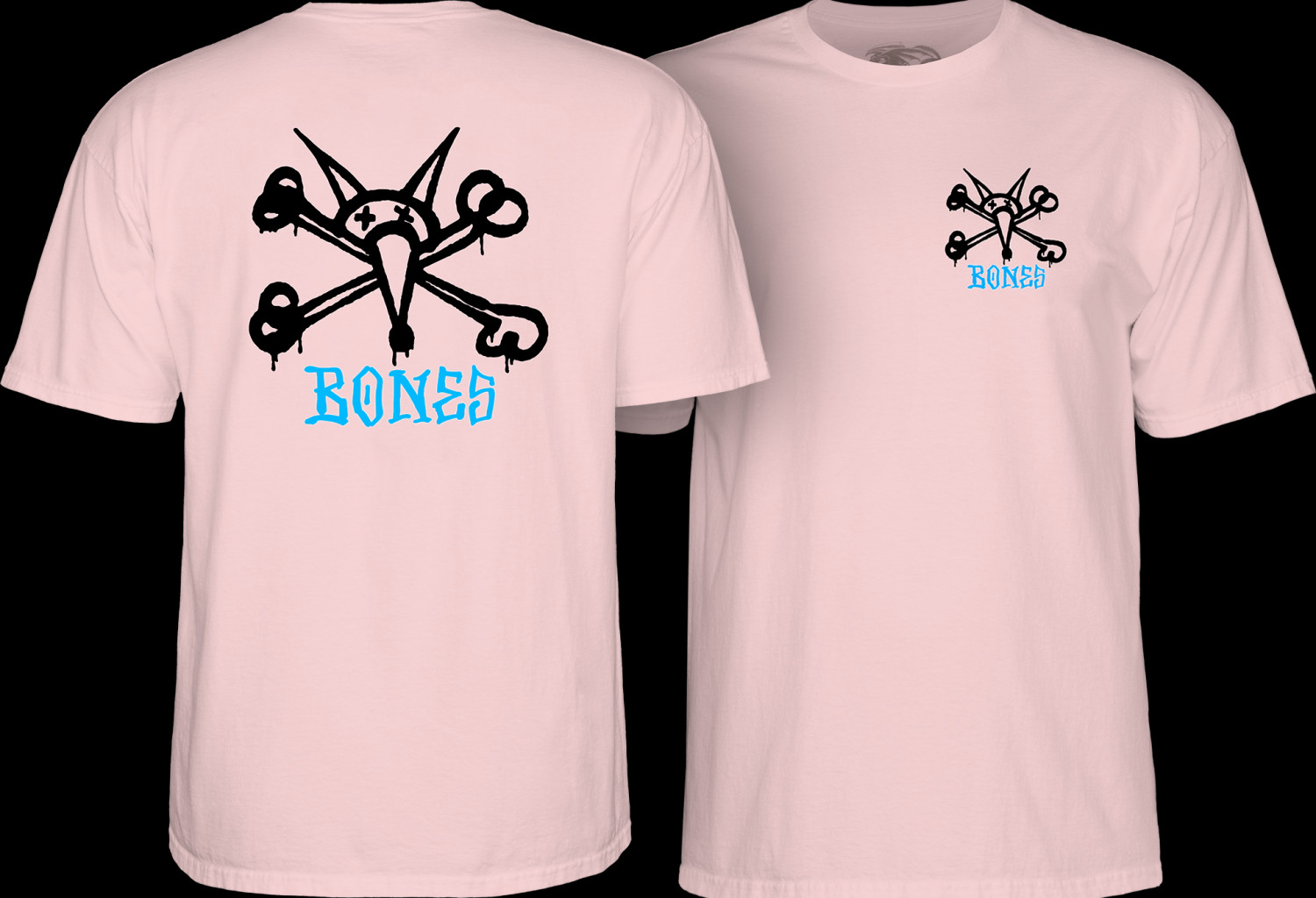 Powell Peralta Rat Bones T-Shirt Light Pink Photo #3 - Photo Gallery ...