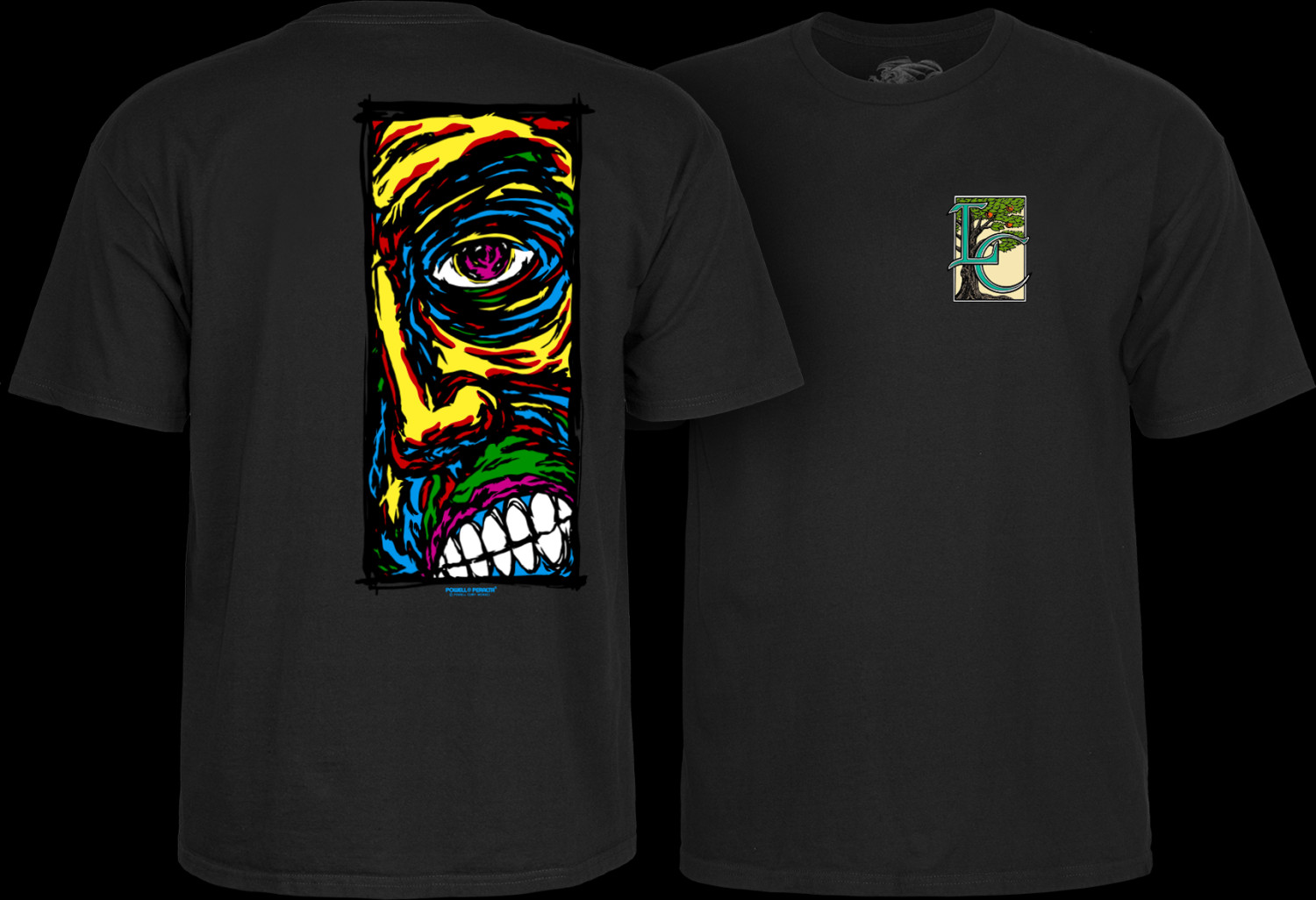 Powell Peralta Lance Conklin Face T-Shirt Black Photo #3 - Photo ...