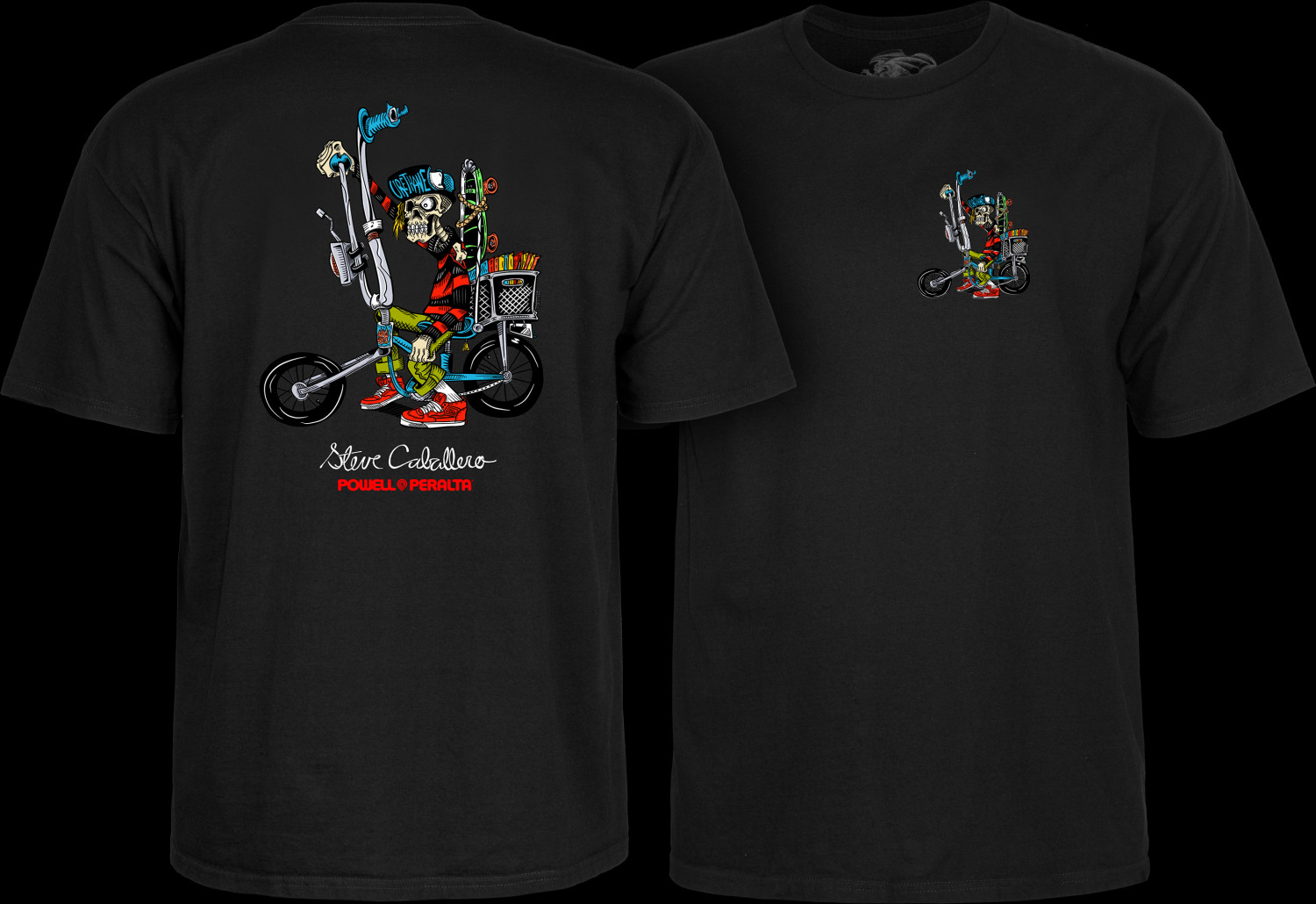 Powell Peralta Steve Caballero Chopper Bike T-Shirt Black Photo #1 ... Powell Peralta Steve Caballero Chopper Bike T-Shirt Black Photo #1 ...