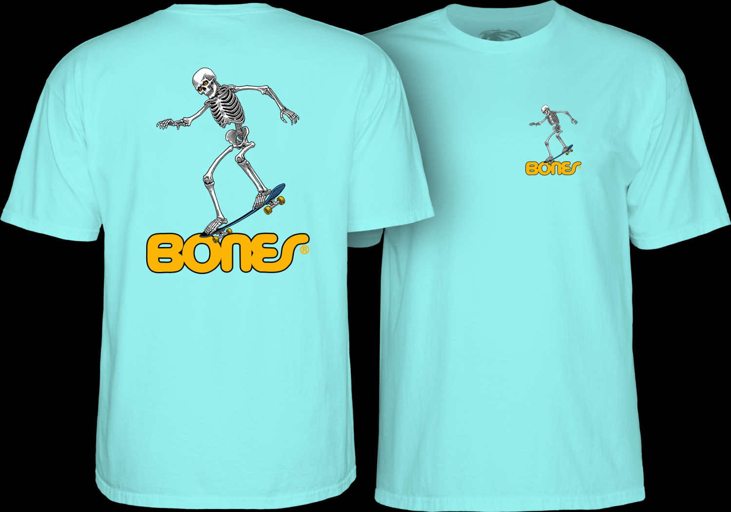 Powell Peralta Sk8board Skeleton '3' T-Shirt Celadon Photo #2 - Photo ...