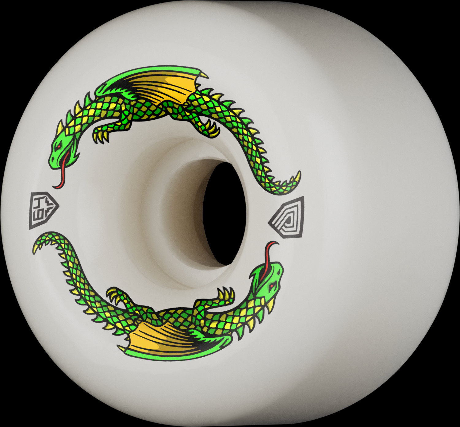 Powell Peralta Dragon Formula Skateboard Wheels 64mm x 40mm 93A 4pk ...