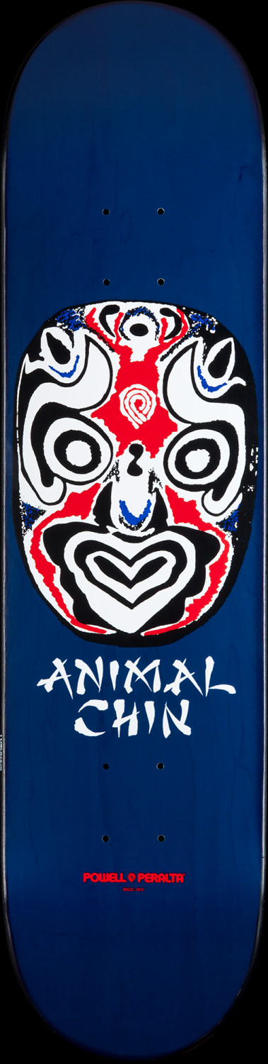 Powell Peralta Chin Mask Skateboard Deck Navy - 8 x 31.25 Photo #1 ...