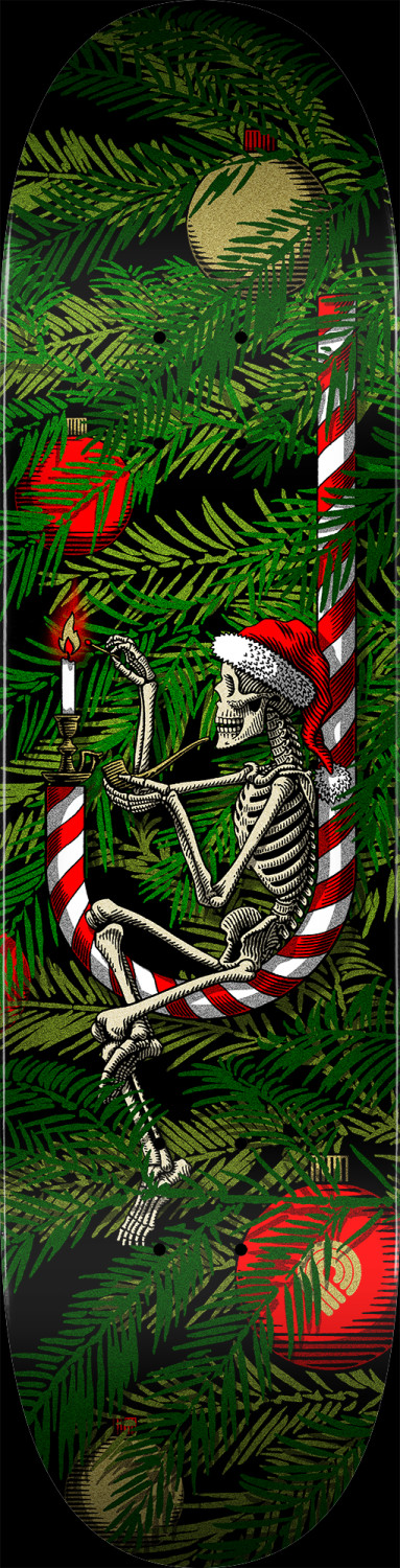 Powell Peralta Holiday 22 Candy Cane Skateboard Deck - Shape 248 - 8.25 ...