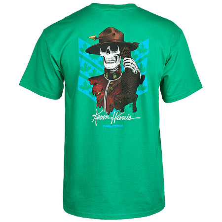 Powell Peralta Kevin Harris Mountie Green T-shirt - Powell-Peralta®
