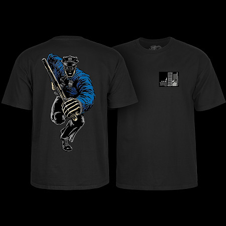 Powell Peralta Chris Senn Police T-Shirt Black - Powell-Peralta®